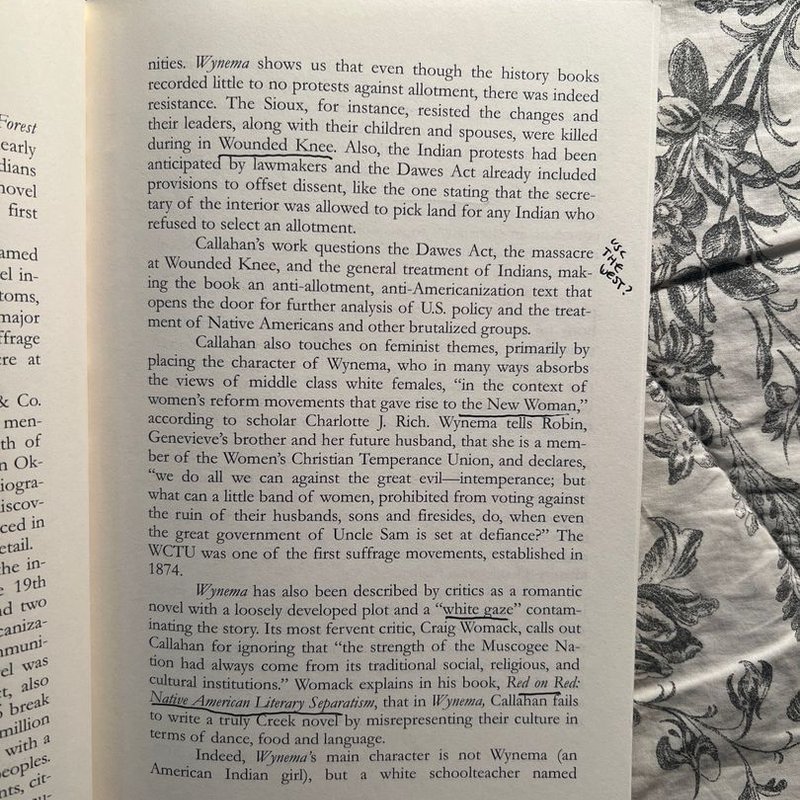 Wynema: a Child of the Forest by Sophia Callahan