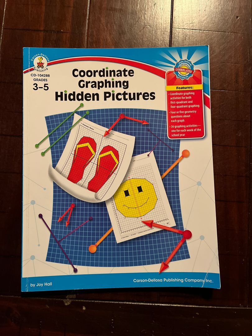 Coordinate Graphing Hidden Pictures, Grades 3 - 5 by Joy Hall