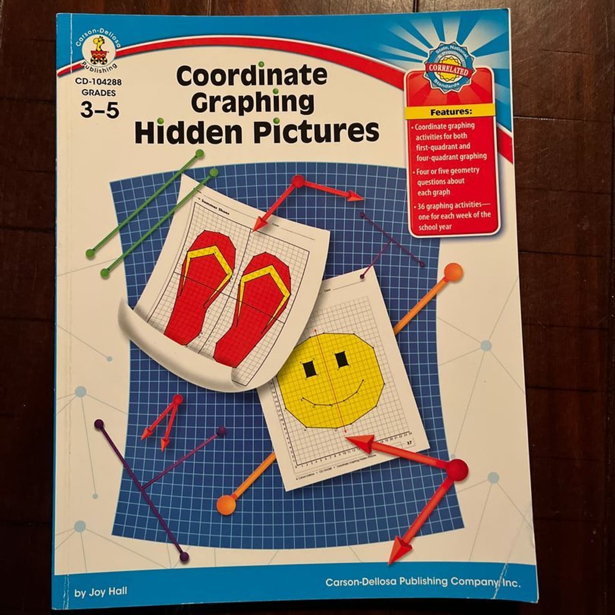 Coordinate Graphing Hidden Pictures, Grades 3 - 5 by Joy Hall