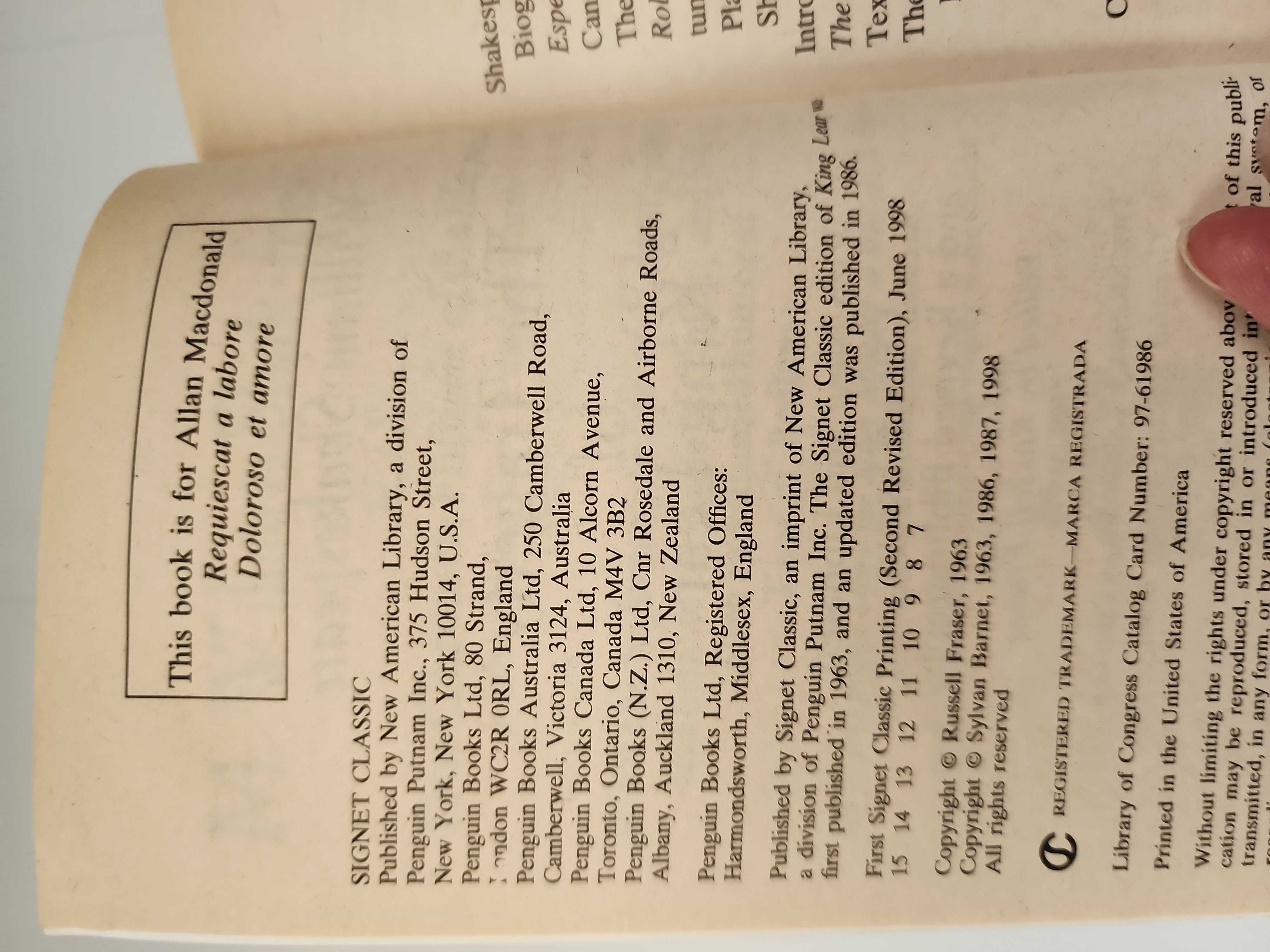 King Lear by William Shakespeare; Barbara A. Mowat (Editor); Paul ...
