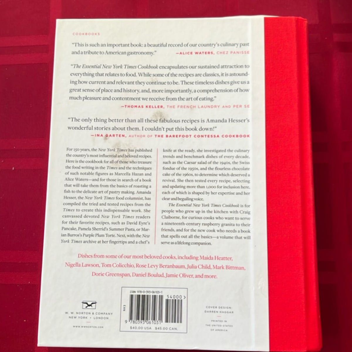 The Essential New York Times Cookbook by Amanda Hesser