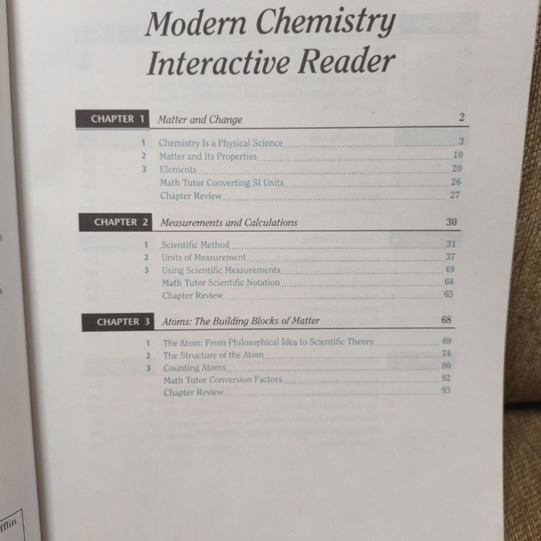 HMH Modern Chemistry by HOUGHTON MIFFLIN HARCOURT