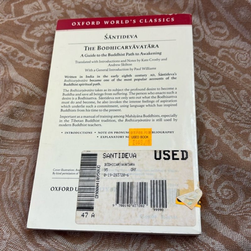 The Bodhicaryavatara by Santideva; Kate Crosby (Translator); Andrew ...
