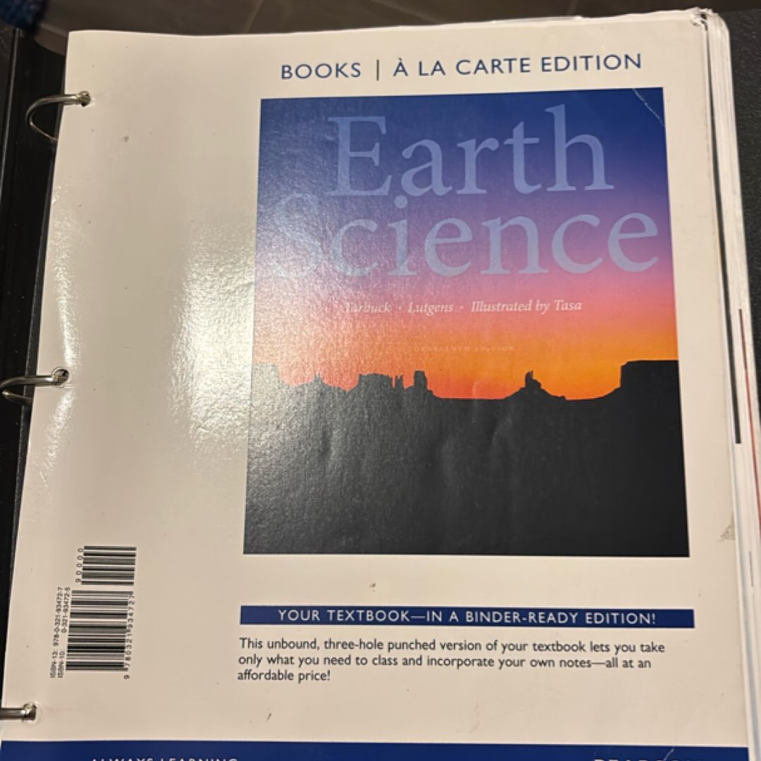 Earth Science, Books a la Carte Edition by Edward J. Tarbuck, Frederick ...