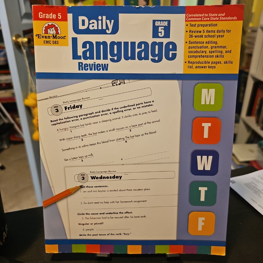 Daily Language Review Grade 5 by Evan-Moor Educational Publishers