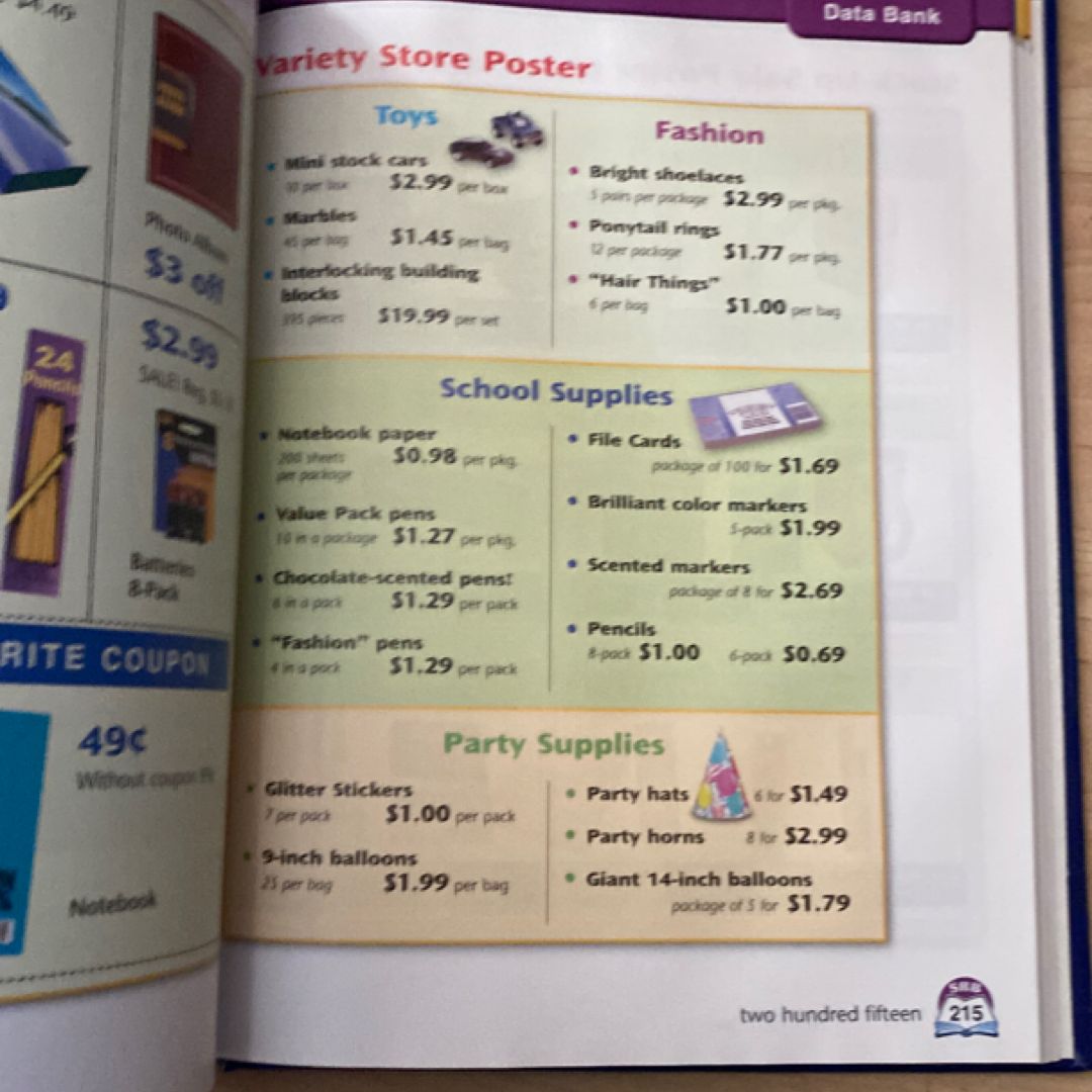 Everyday Mathematics, Grade 3, Student Reference Book by Amy Dillard ...