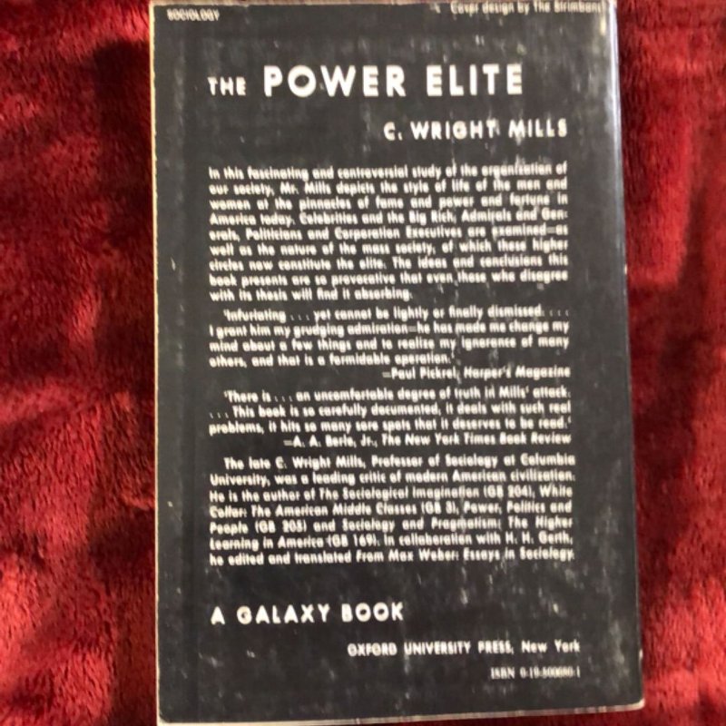 The Power Elite by C. Wright Mills, Alan Wolfe