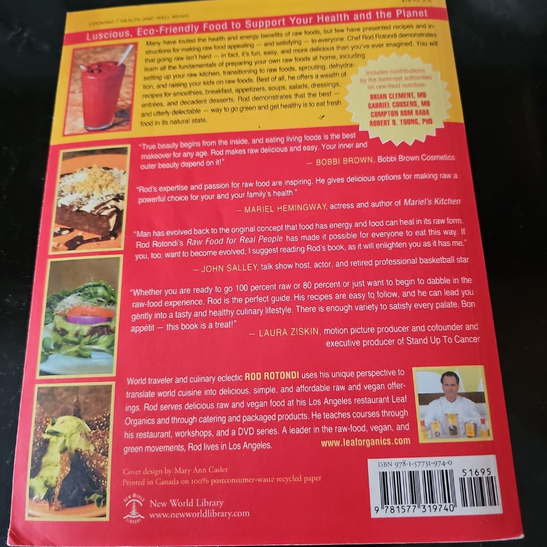 Raw Food for Real People by Rod Rotondi, Michael Bernard Beckwith