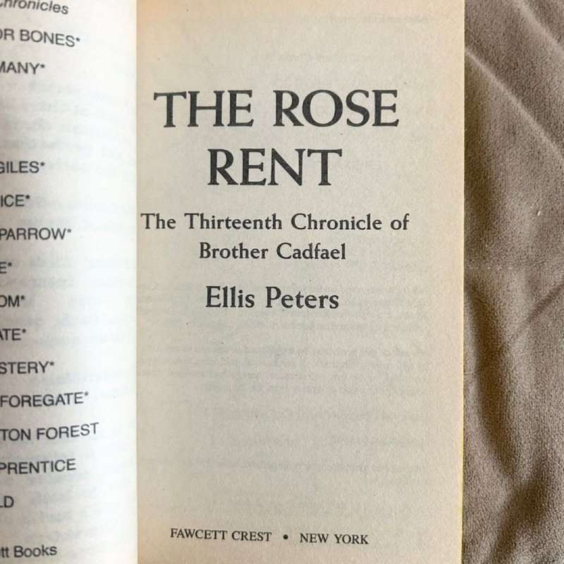 The Rose Rent by Peter Ellis