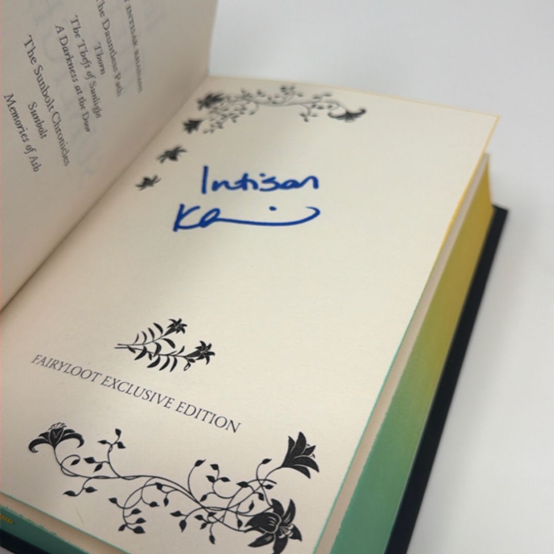 The Theft Of Sunlight (signed Fairyloot Edition) by Intisar Khanani