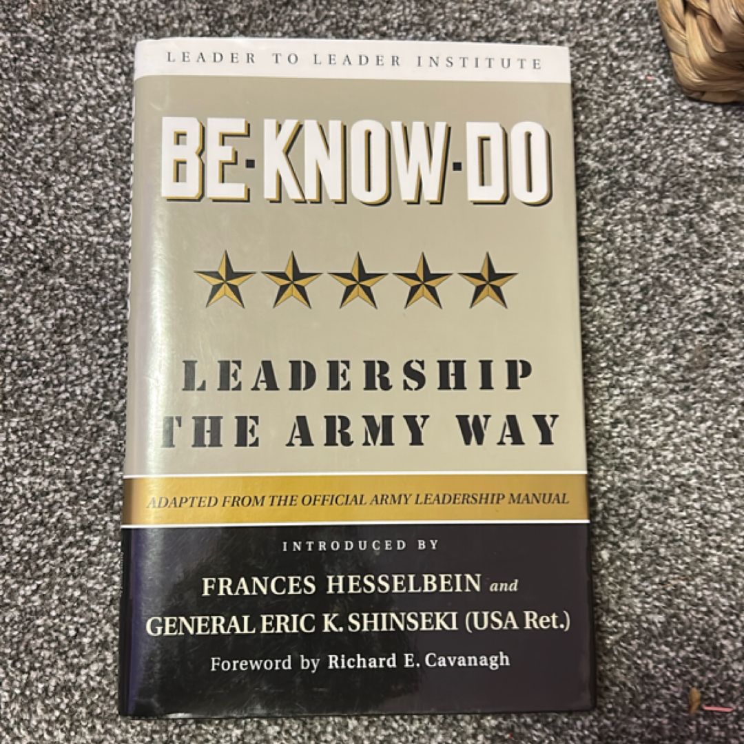 Be * Know * Do, Adapted from the Official Army Leadership Manual by U.S ...