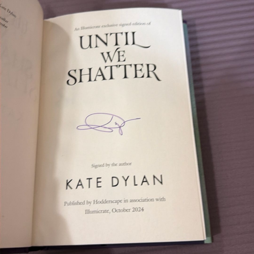 Until We Shatter by Kate Dylan, Hardcover | Pangobooks