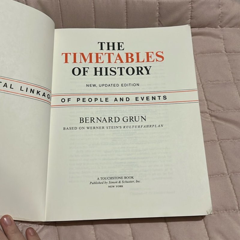 The Timetables of History by Bernard Grun