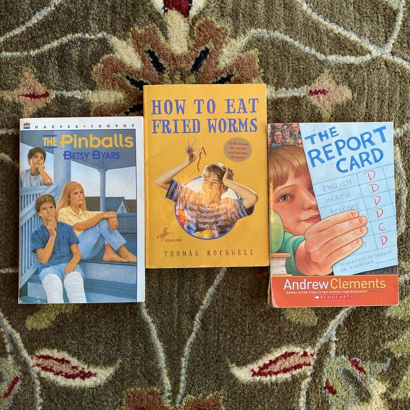 The Pinballs; How to eat Fried Worms; The Report Card by Betsy Byers ...