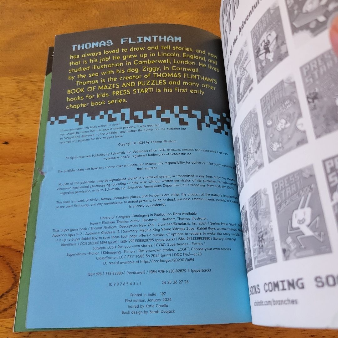 Super Game Book!: a Branches Special Edition (Press Start! #14) by ...