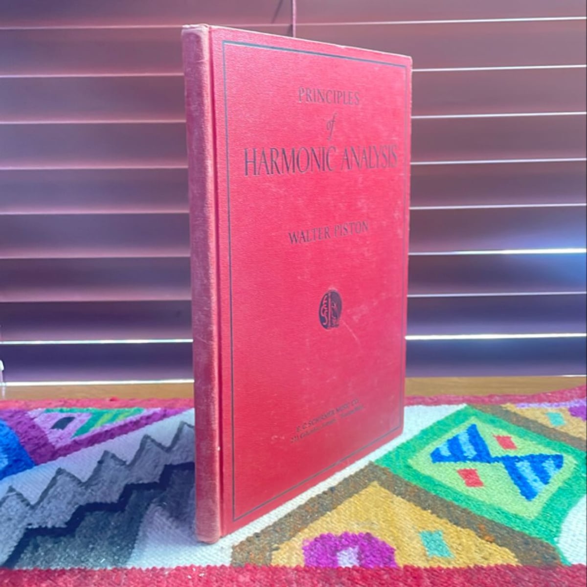 Principles of Harmonic Analysis (1933) by Walter Piston, Hardcover ...