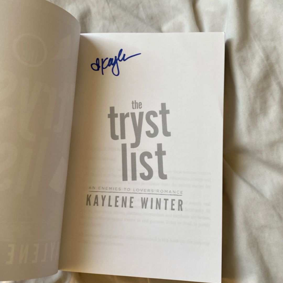 The Tryst List by Kaylene Winter
