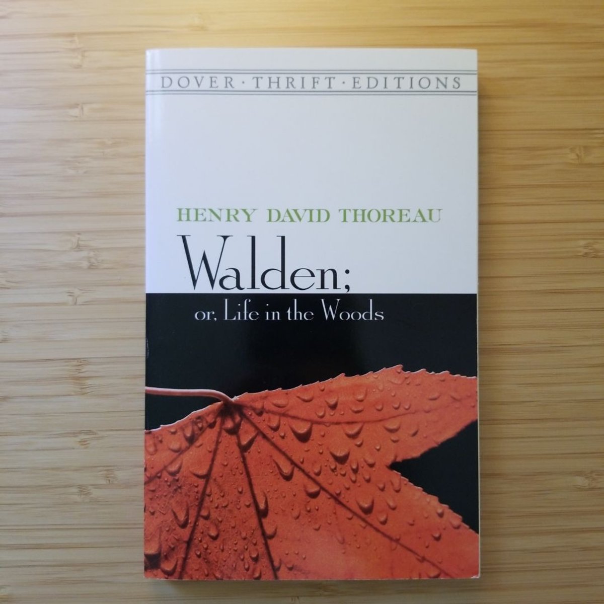Walden by Henry D. Thoreau