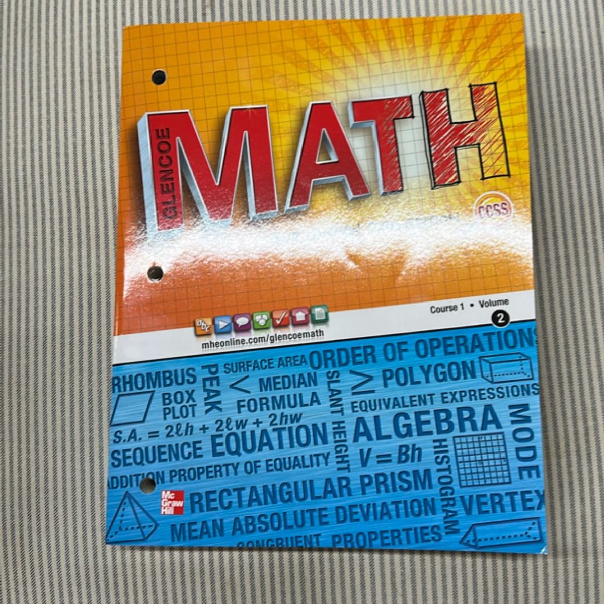 Glencoe Math, Course 1, Student Edition, Volume 2 by McGraw Hill