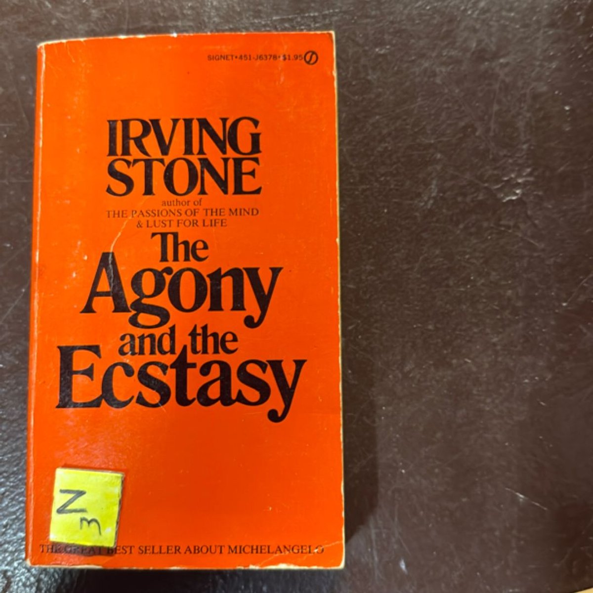 The Agony and the Ecstasy by Irving Stone