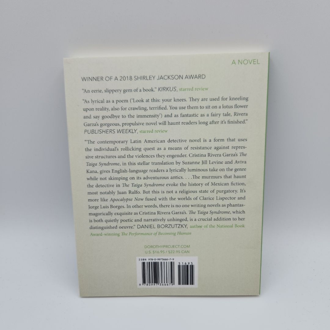 The Taiga Syndrome by Cristina Rivera Garza, Suzanne Jill Levine, Aviva ...