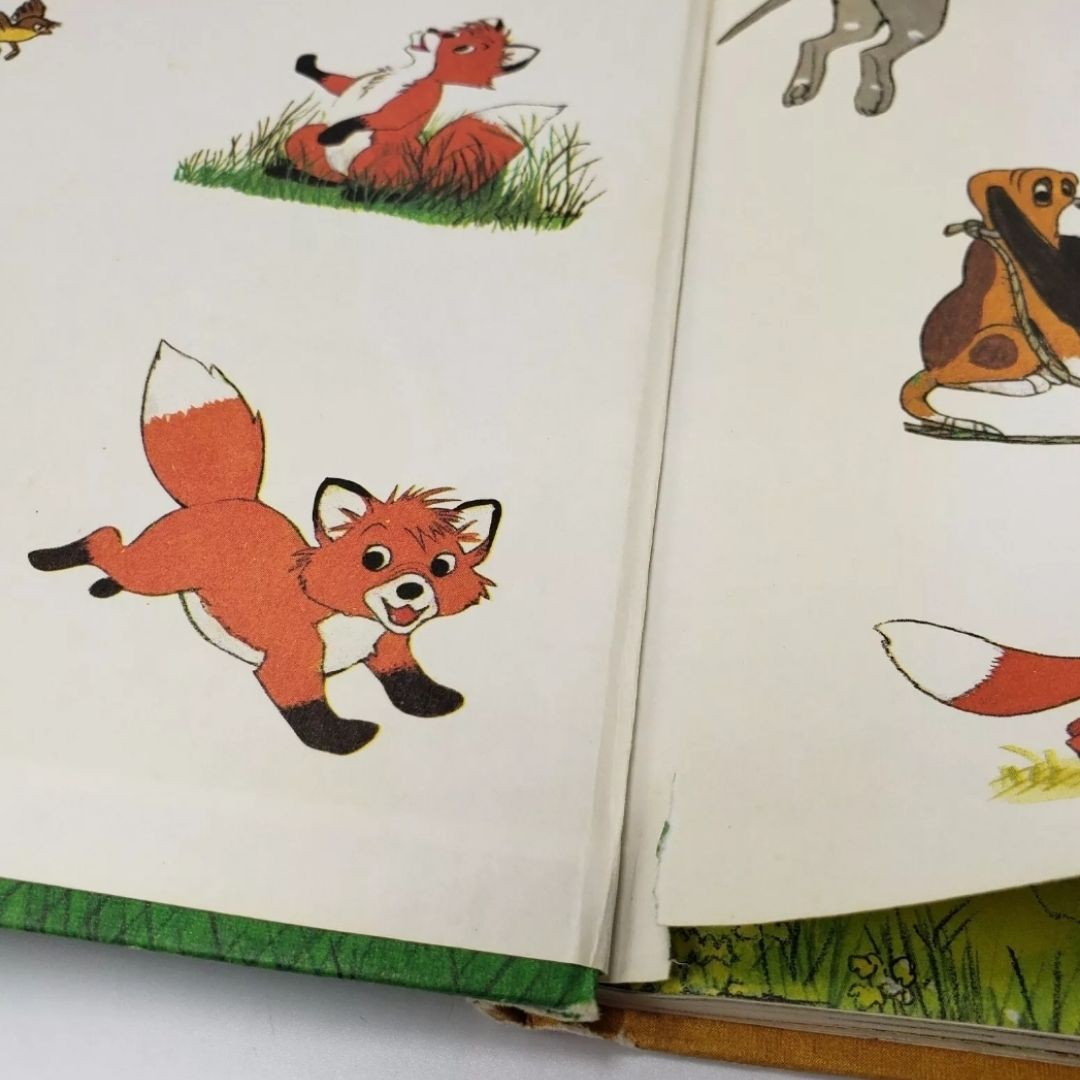 Tod Copper Fox Hound Wonderful World Reading Disney Book 1981 Grolier ...