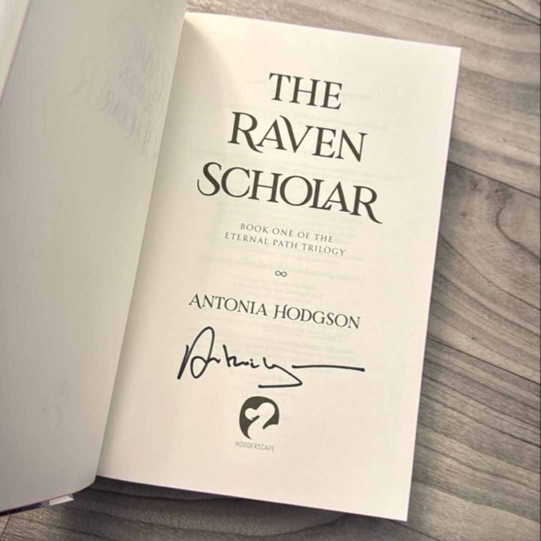 The Raven Scholar - SIGNED & sprayed edges by Antonia Hodgson ...