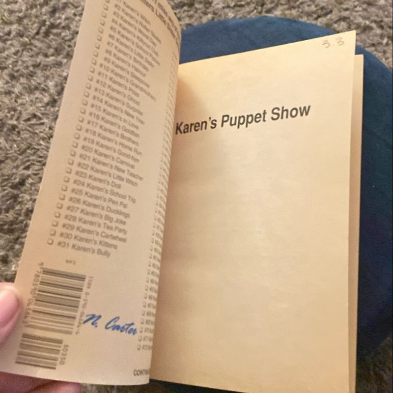 Karen's Puppet Show by Ann M. Martin, Paperback | Pangobooks