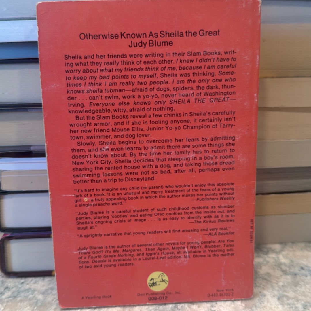 Otherwise Known As Sheila the Great by Judy Blume