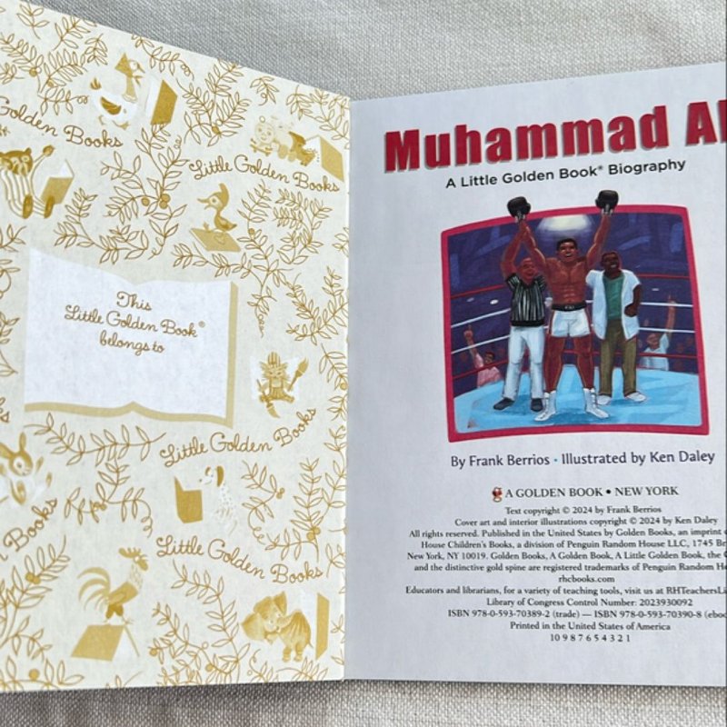 Muhammad Ali: a Little Golden Book Biography by Frank Berrios