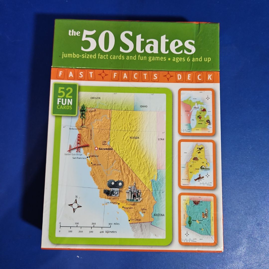 The 50 States : Jumbo-Sized Fact Cards and Fun Games (Fast Facts Deck ...