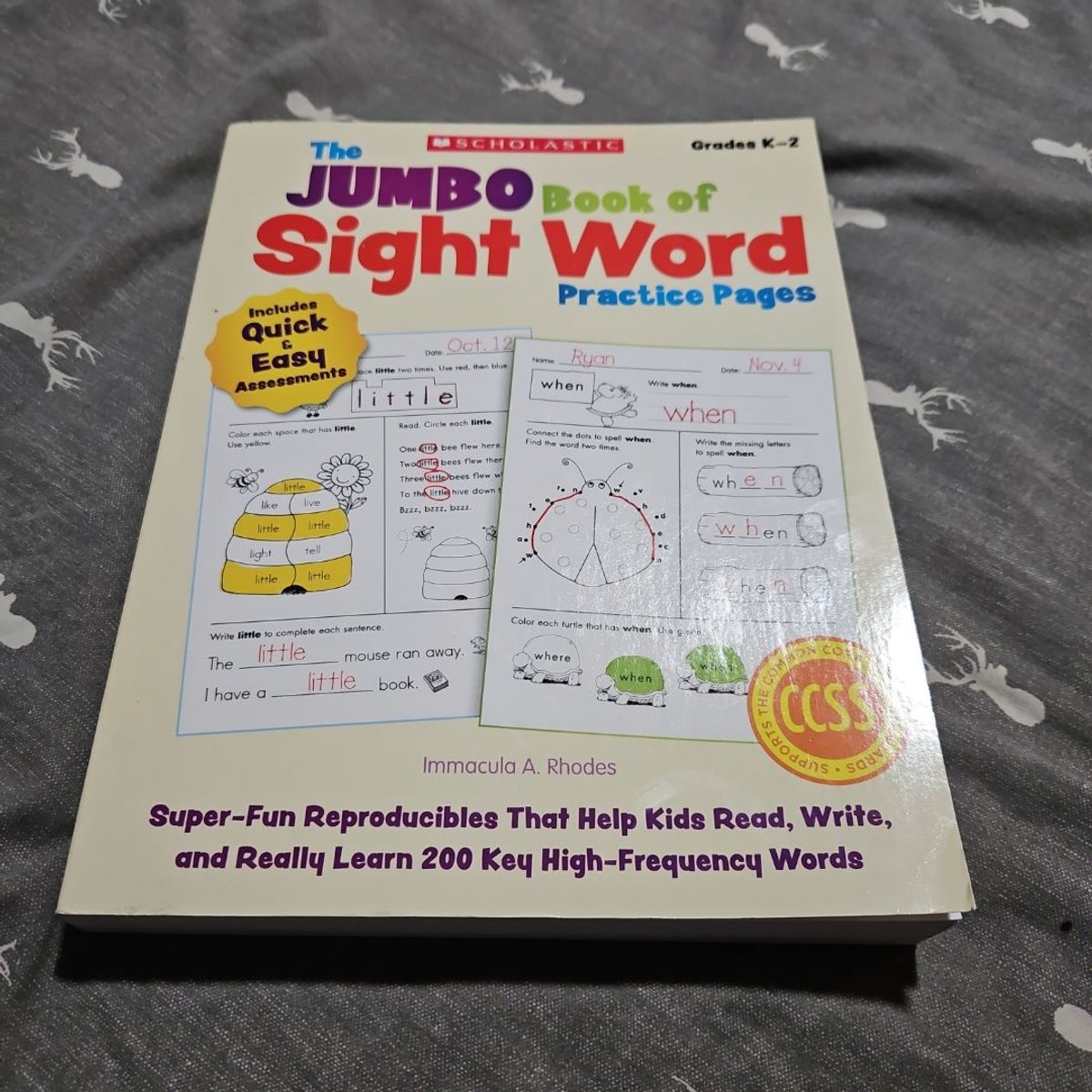 The the Jumbo Book of Sight Word Practice Pages by Immacula A. Rhodes