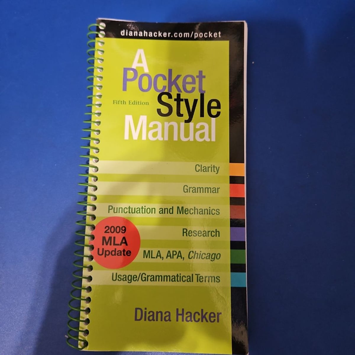 A Pocket Style Manual with 2009 by Diana T. Hacker