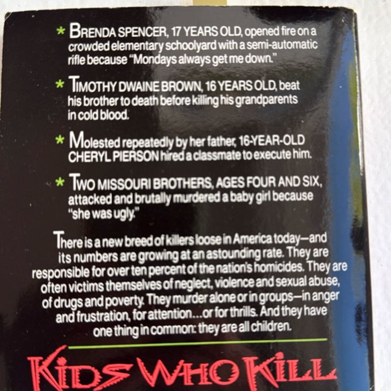 Kids Who Kill by Charles Patrick Ewing