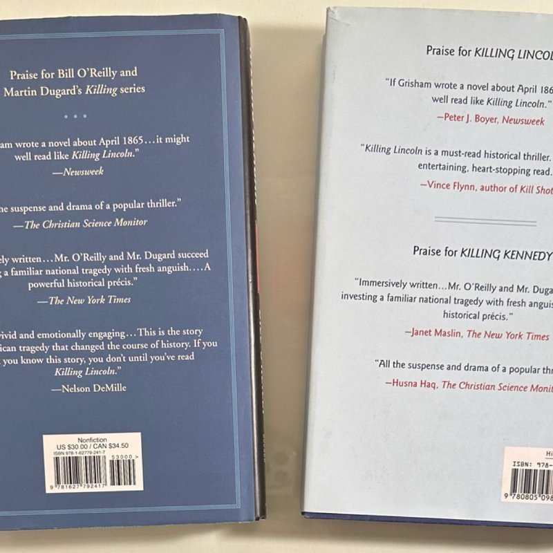 Bill O'Reilly Killing Series Lot (2 Books) Hardcover DJ First Editions ...