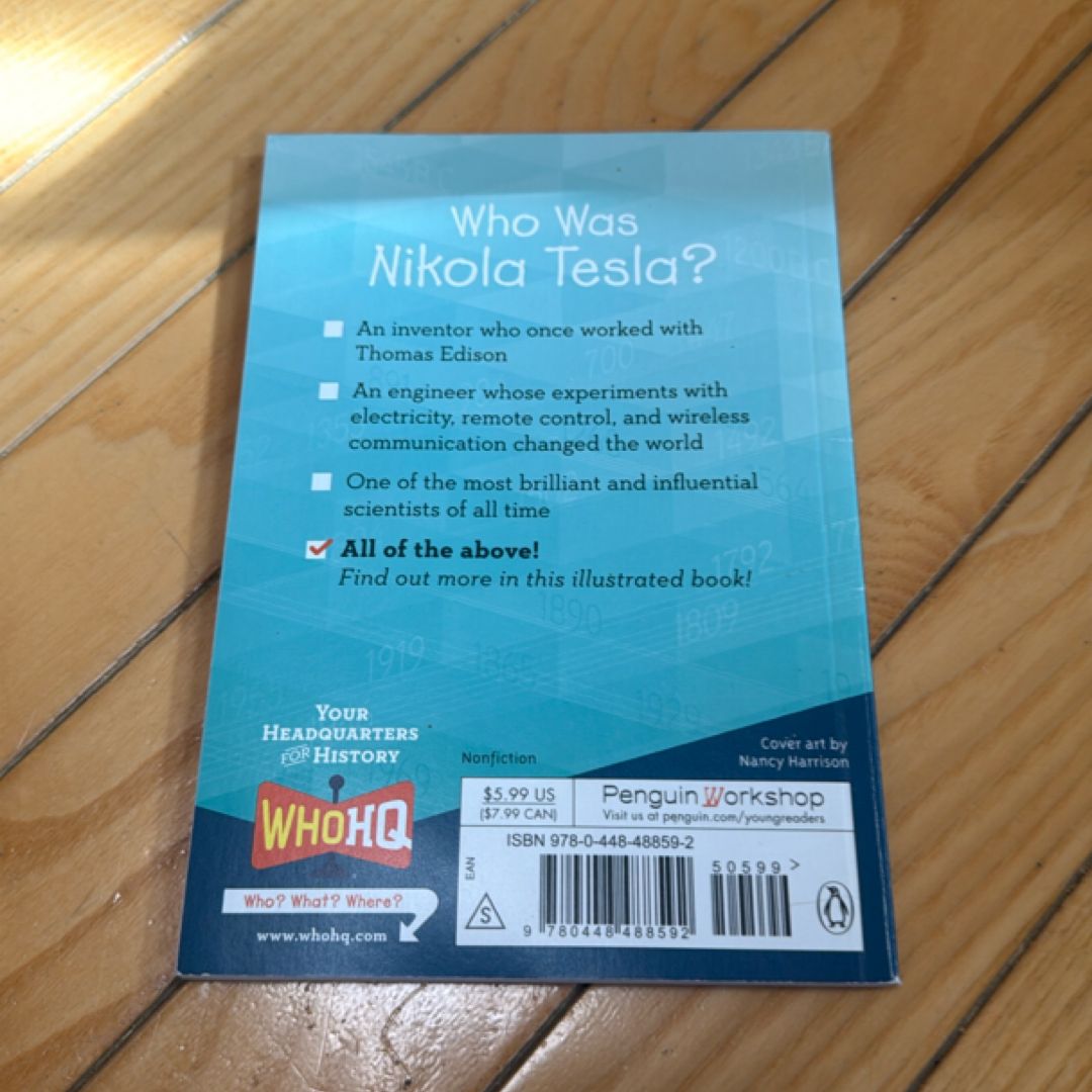 Who Was Nikola Tesla? by Jim Gigliotti, Who HQ