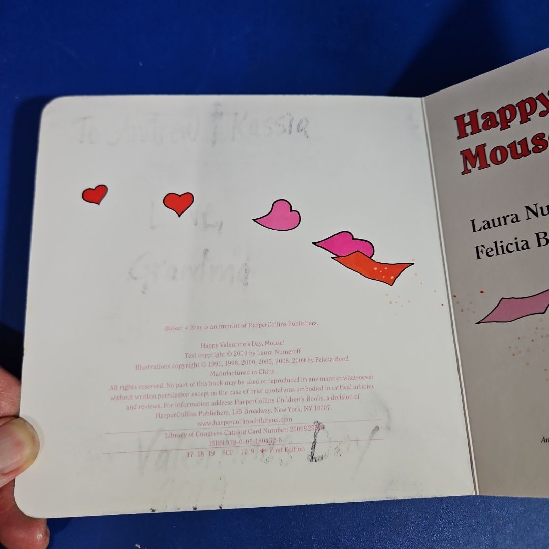 Happy Valentine's Day, Mouse! by Laura Numeroff