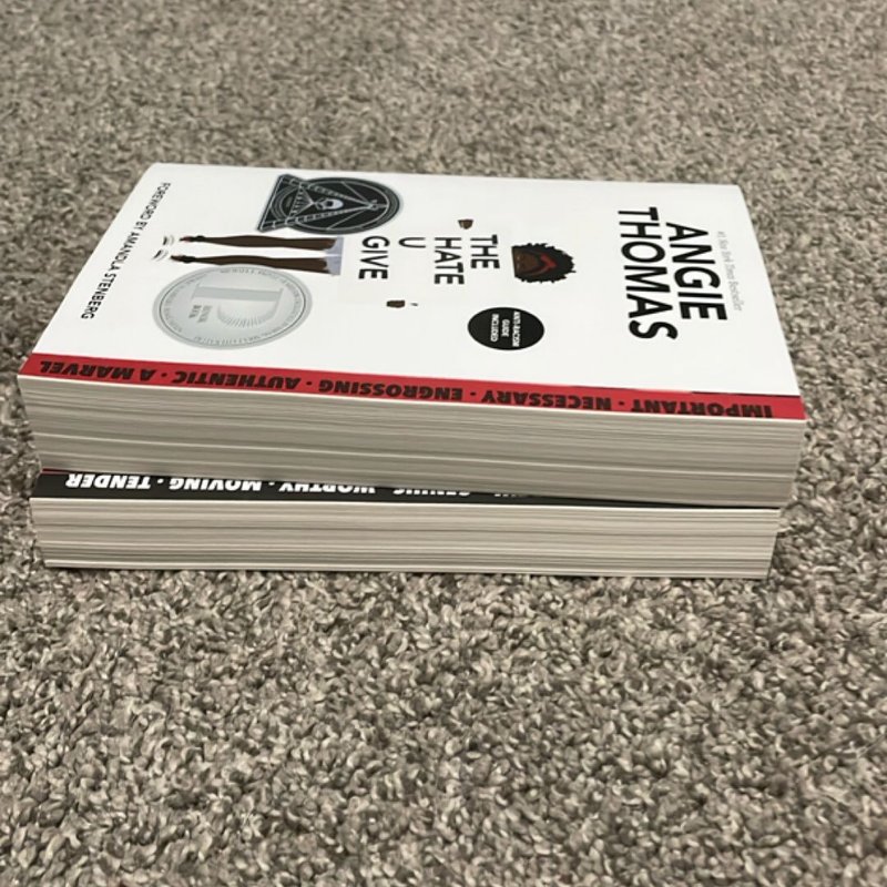 Angie Thomas Box Set: the Hate U Give and Concrete Rose by Angie Thomas
