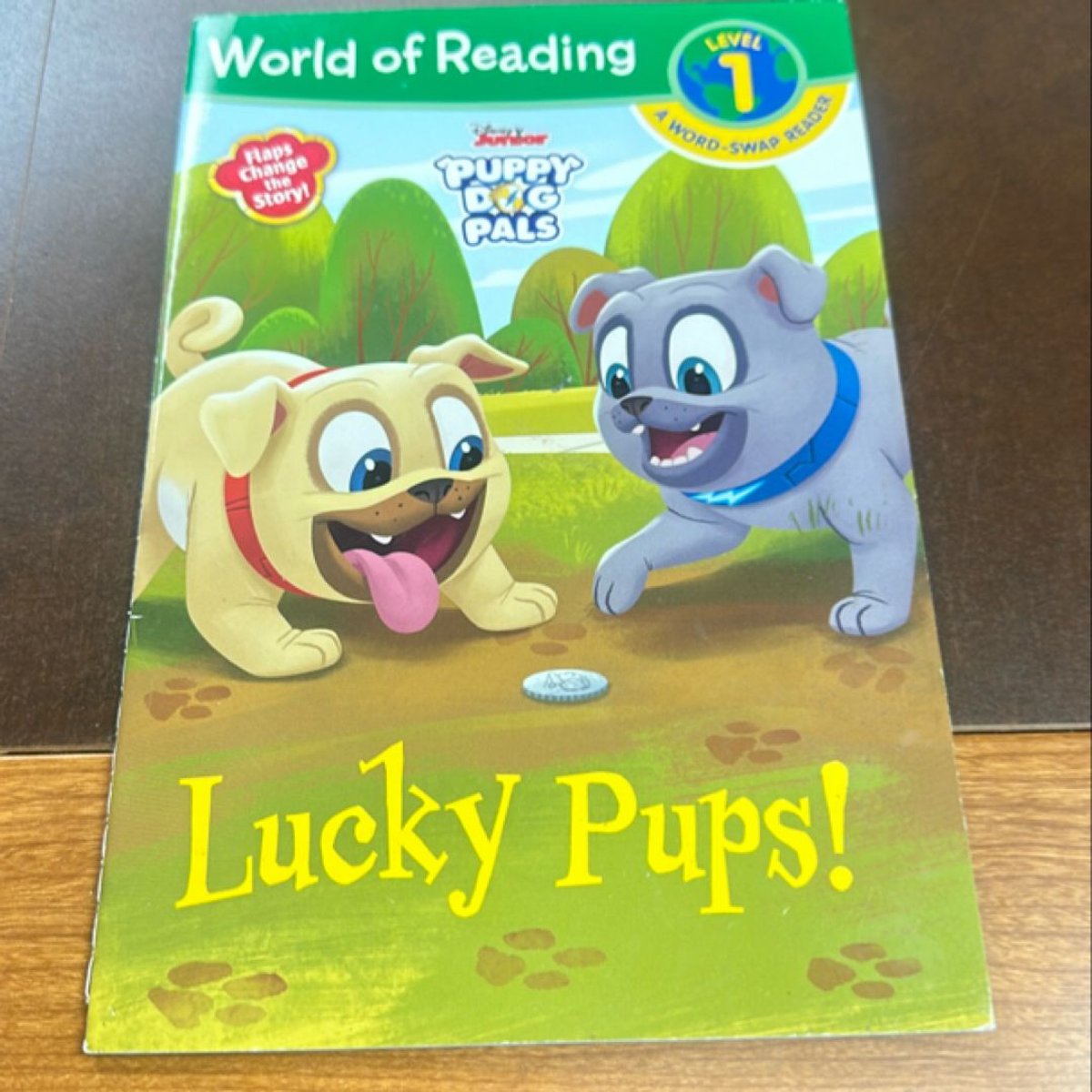 World of Reading: Puppy Dog Pals Lucky Pups (Level 1 Word Swap Reader ...