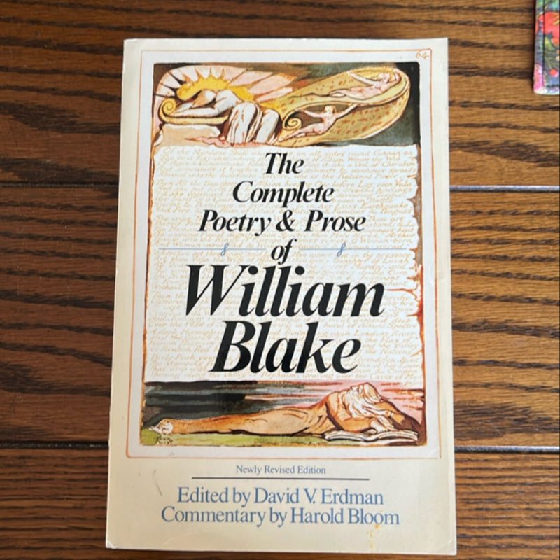 The Complete Poetry and Prose of William Blake by William Blake; Harold ...