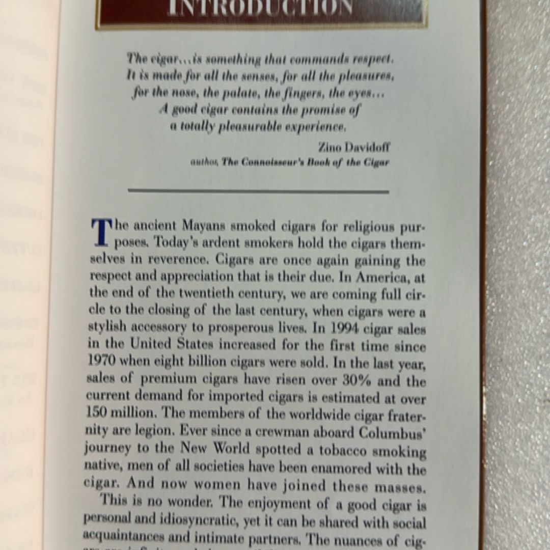 International Connoisseur's Guide to Cigars by Jane P. Resnick, George ...