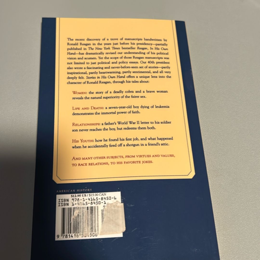 Stories in His Own Hand by George P. Shultz