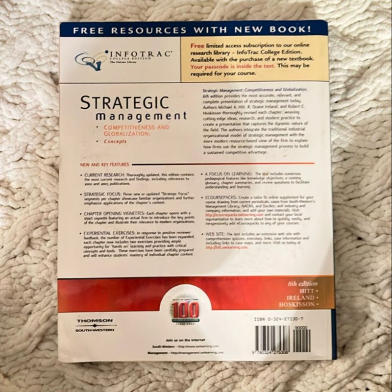 Strategic Management: Concepts by Michael A. Hitt, R. Duane Ireland ...