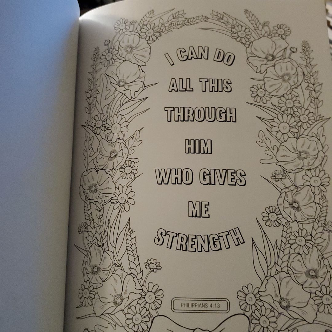 Creative Haven Beautiful Bible Blessings Coloring Book by Jessica ...