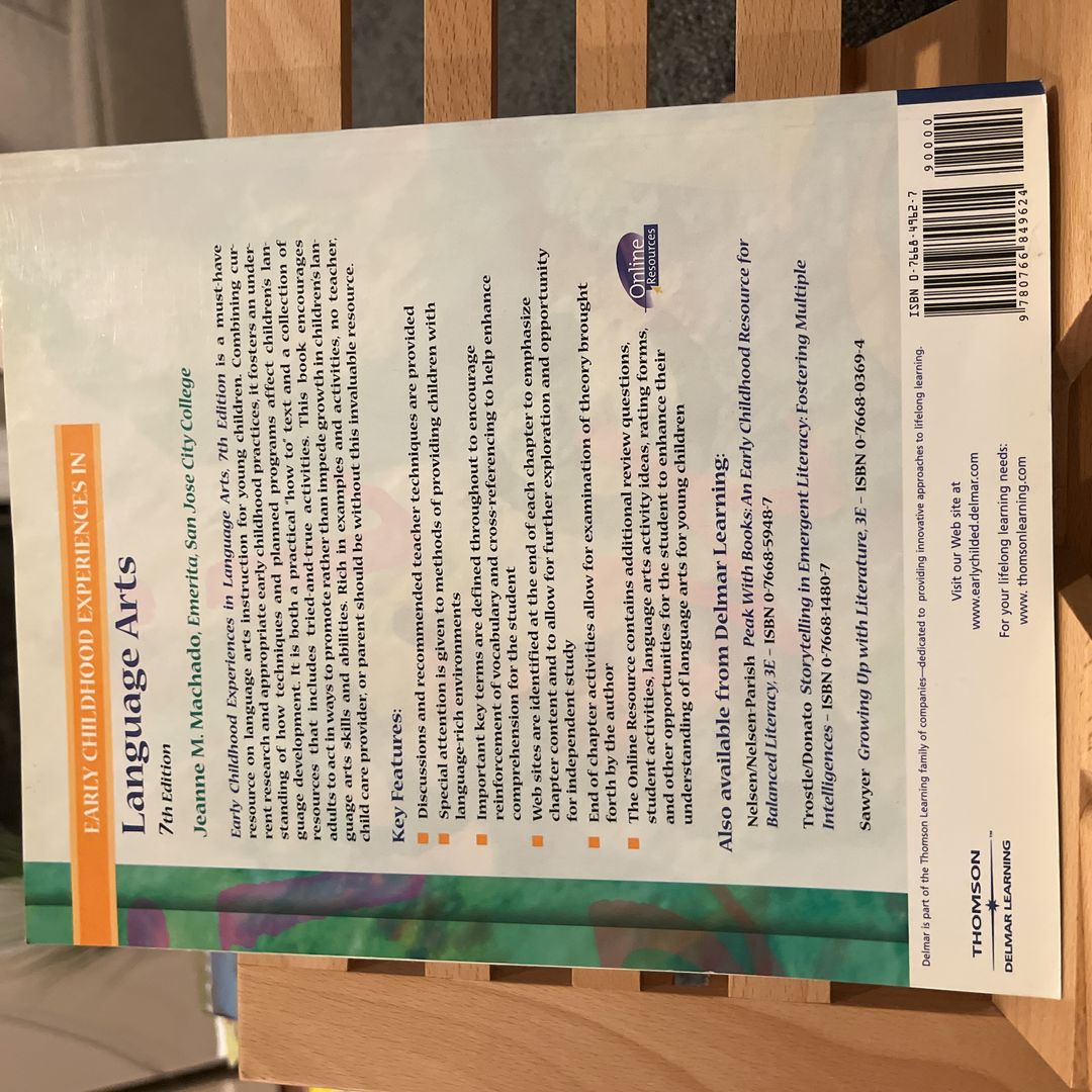 Early Childhood Experiences in Language Arts by Jeanne M. Machado