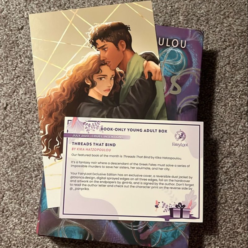 SIGNED Fairyloot Edition of Threads that Bind by Kika Hatzopoulou ...
