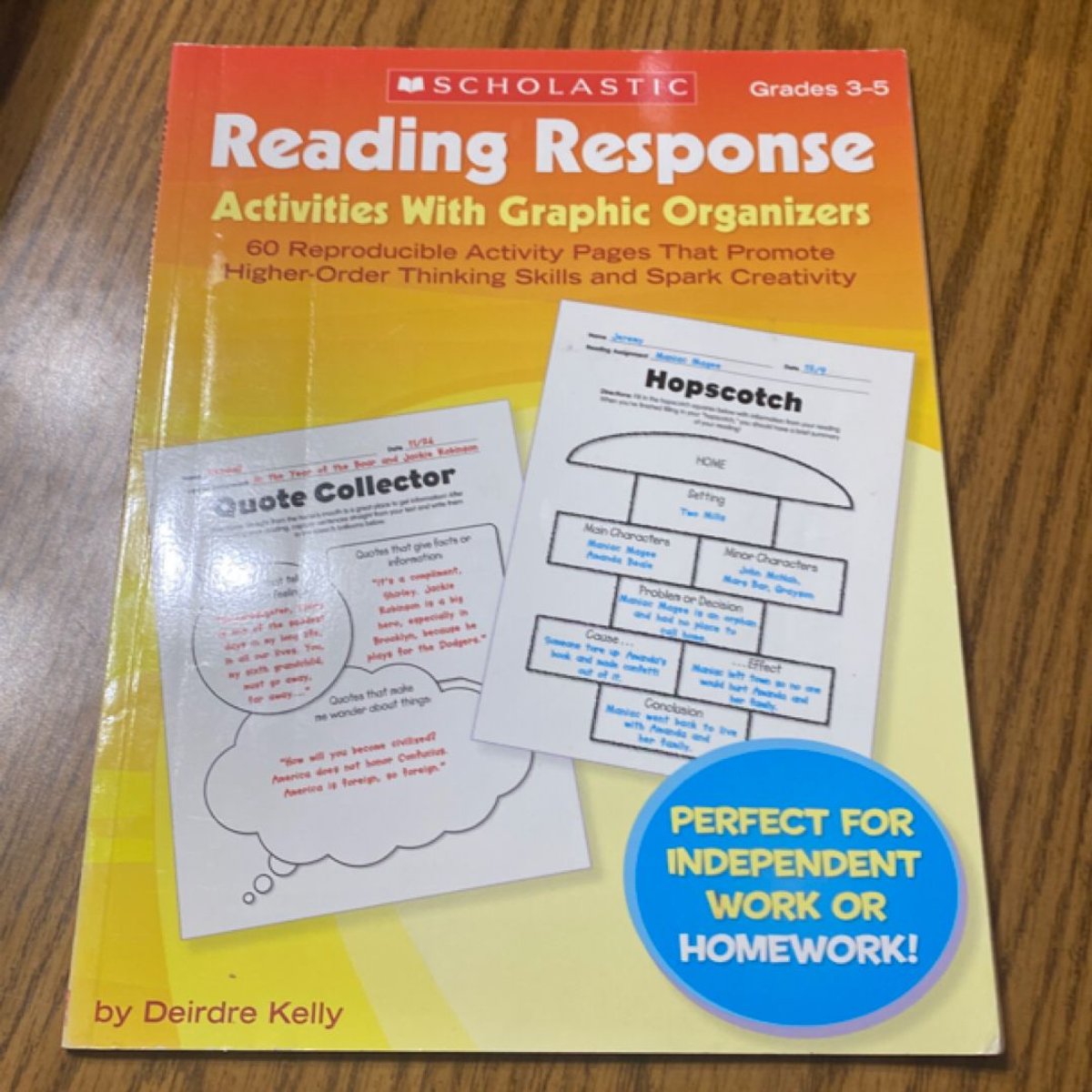 Reading Response Activities with Graphic Organizers by Deirdre Kelly