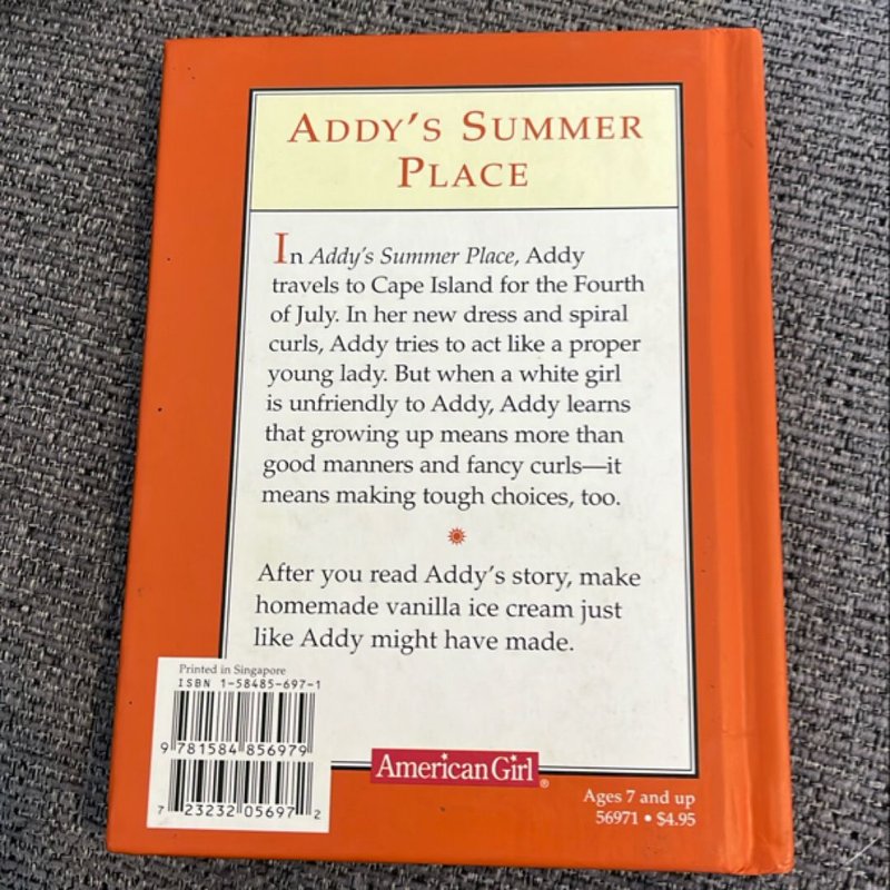 Addy’s Summer Place American Girls Short Stories Series HTF by Connie ...