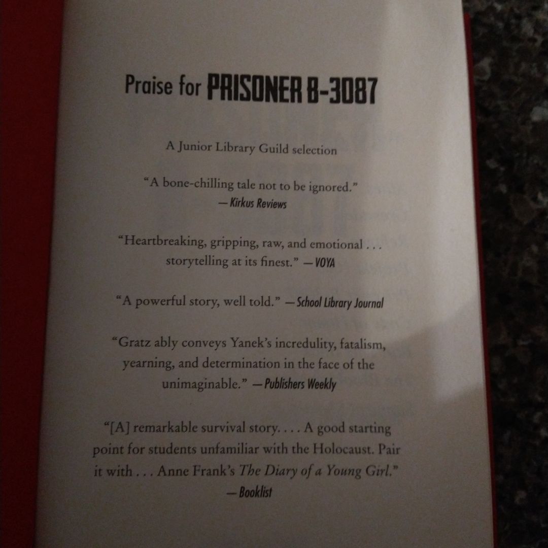 Prisoner B-3087 by Alan Gratz; Ruth Gruener; | PangoBooks