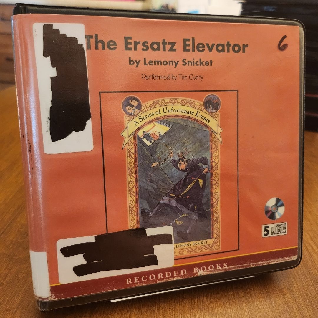 The Ersatz Elevator Audio Book by Lemony Snicket; Tim Curry, Hardcover ...